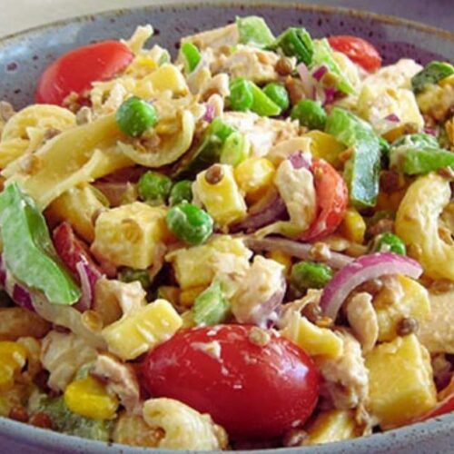 Classic Mayo-Filled Cold Chicken Pasta Salad - BHT