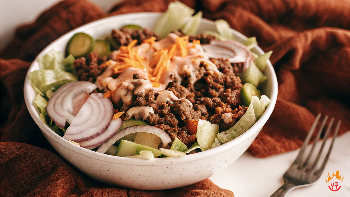 Big Mac Salad Recipe: Easy Cheeseburger Salad Bowl